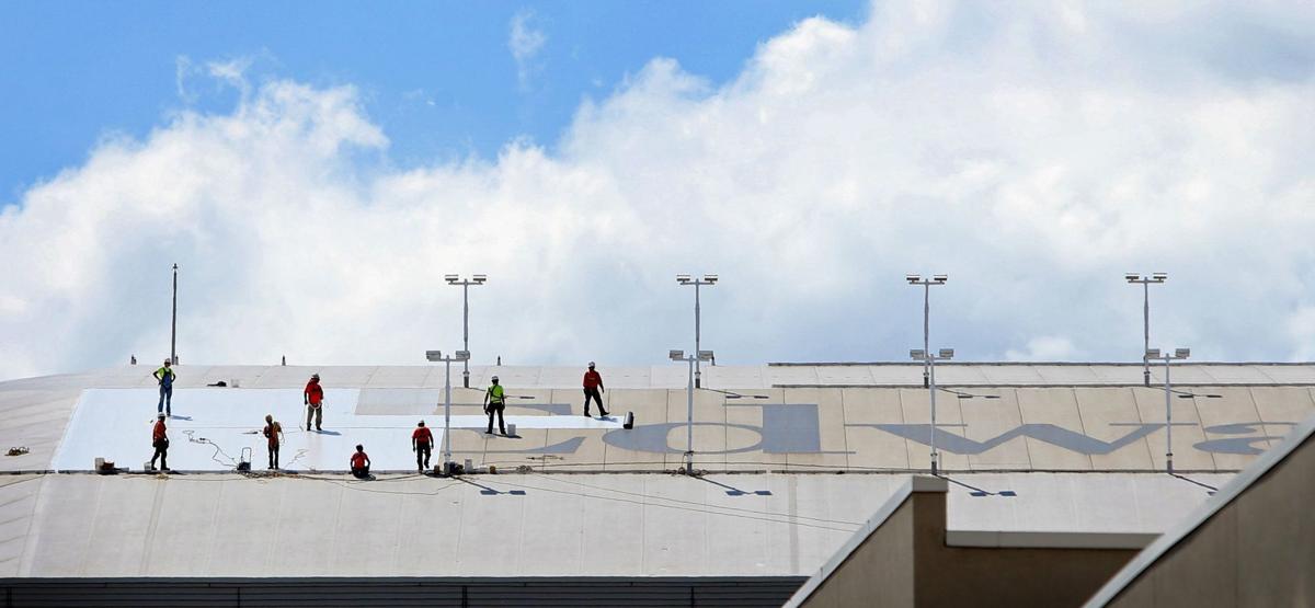 'Edward Jones' letters covered up on former Rams' home | Metro ...