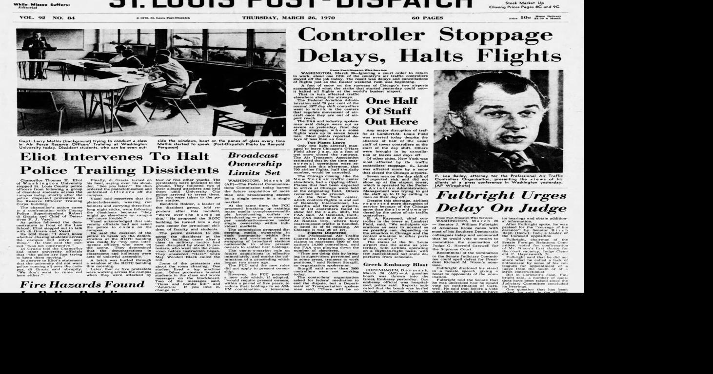1970: Students protest war at Washington University