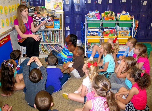 Kindergarten students learn how to deal with conflict