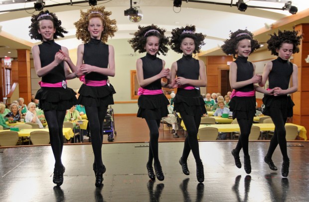 The Clark Academy of Irish Dance perform for seniors