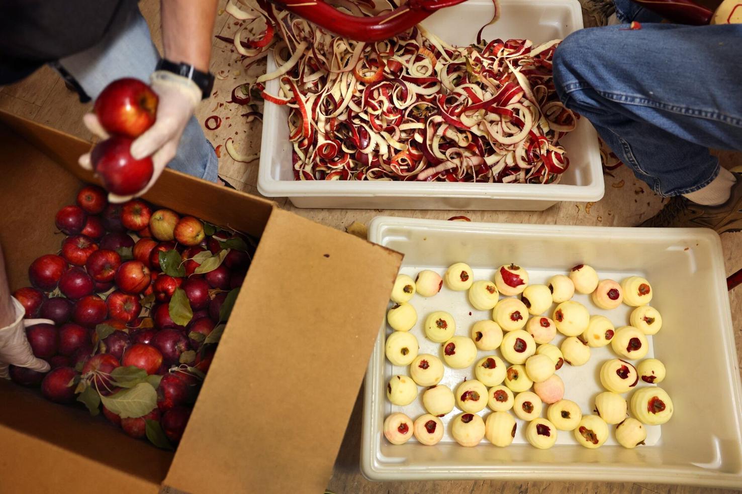 Photos: Volunteers peel, core, mash apples for Kimmswick Apple Butter Fest