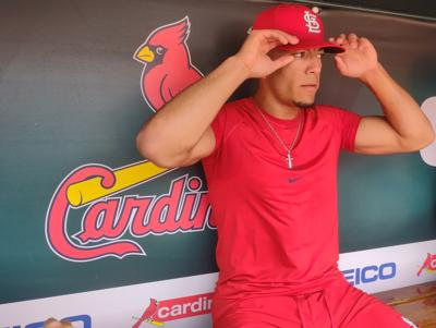 First-round draftee Chase Davis makes first visit to Busch Stadium ...