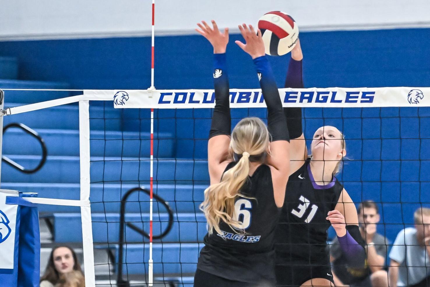 Breese Central def. Columbia 9-25, 25-21, 25-23