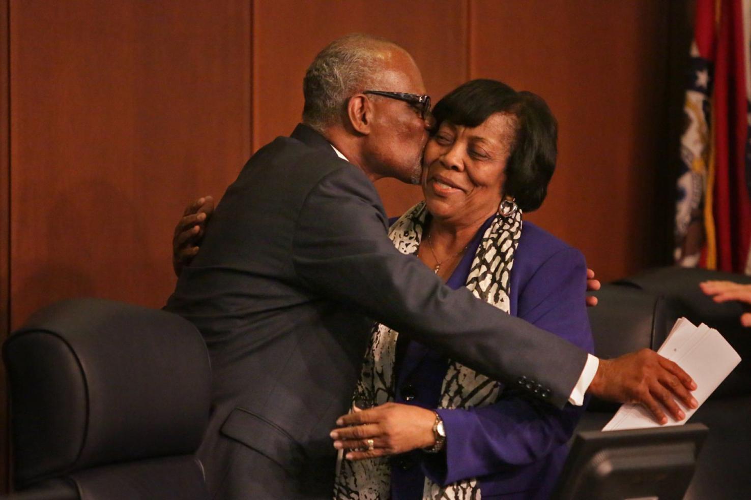 Official portrait of former St. Louis County Executive Dooley quietly ...