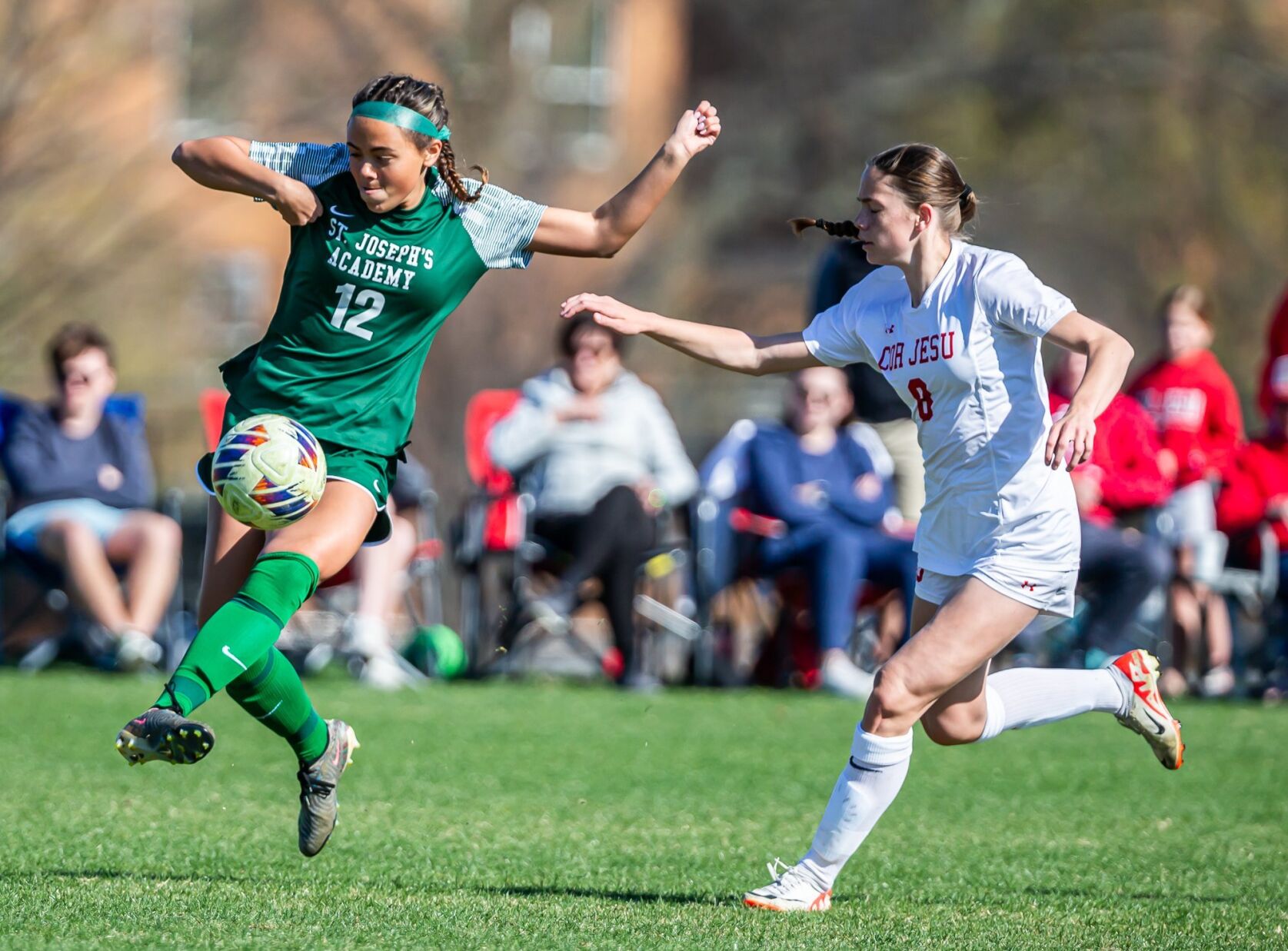 Caroline Chier hands out three helpers to lead St. Joseph's over Cor Jesu