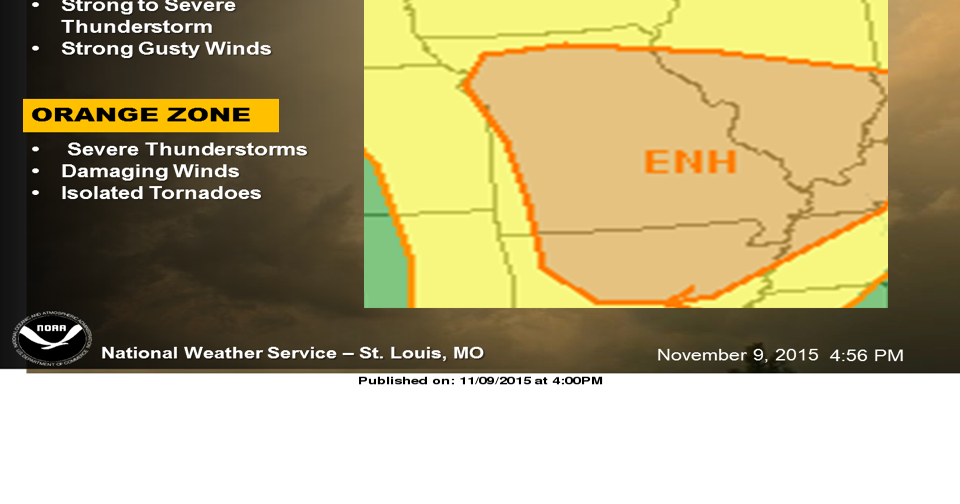 Stormy weather forecast for Wednesday