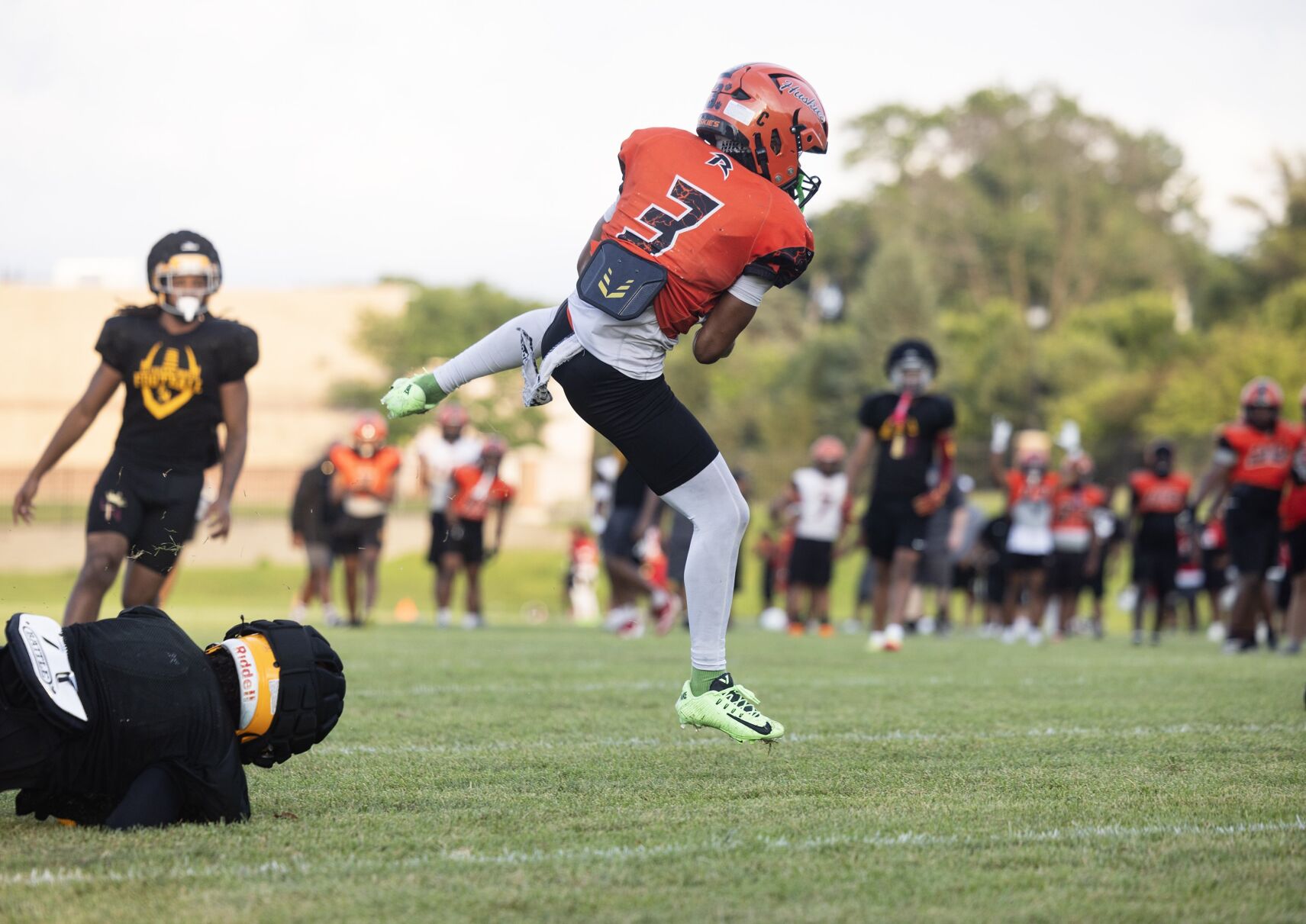 Ritenour football scrimmage