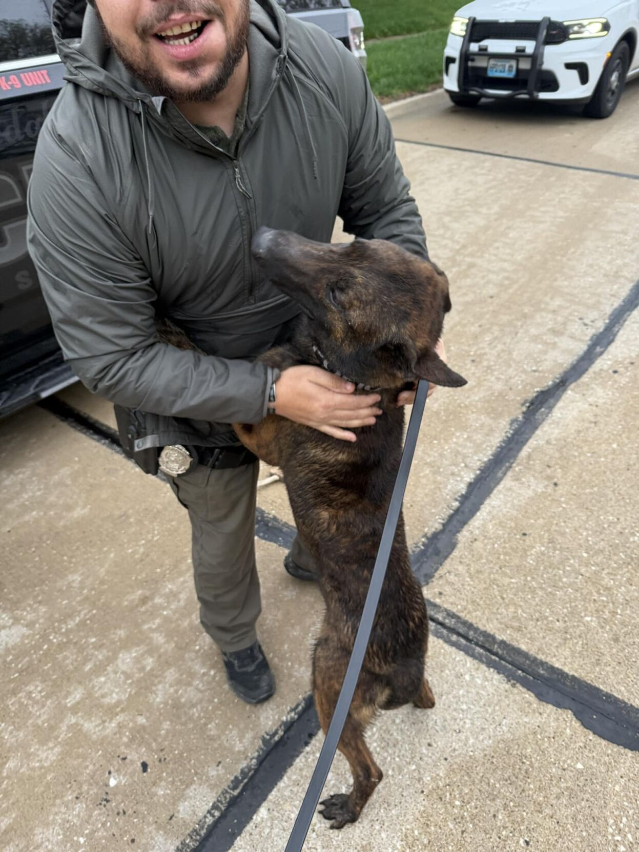 Runaway police dog found in Florissant backyard, police say