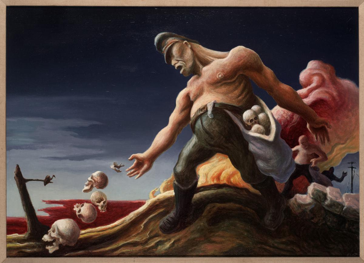 Missouri artist Thomas Hart Benton's hellish visions of World War II on ...