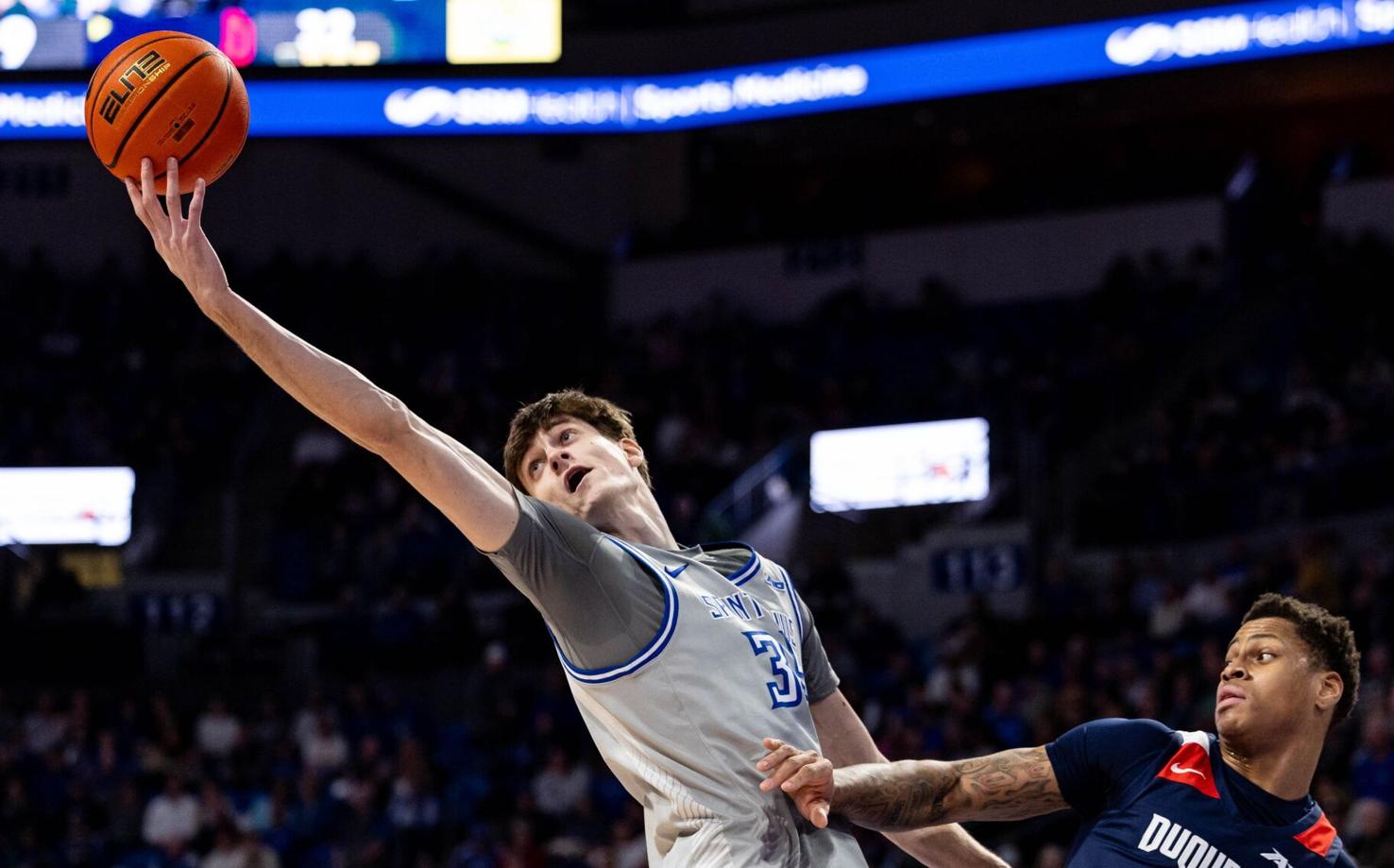 SLU rallies for OT win over Duquesne, earns 5th seed in A-10