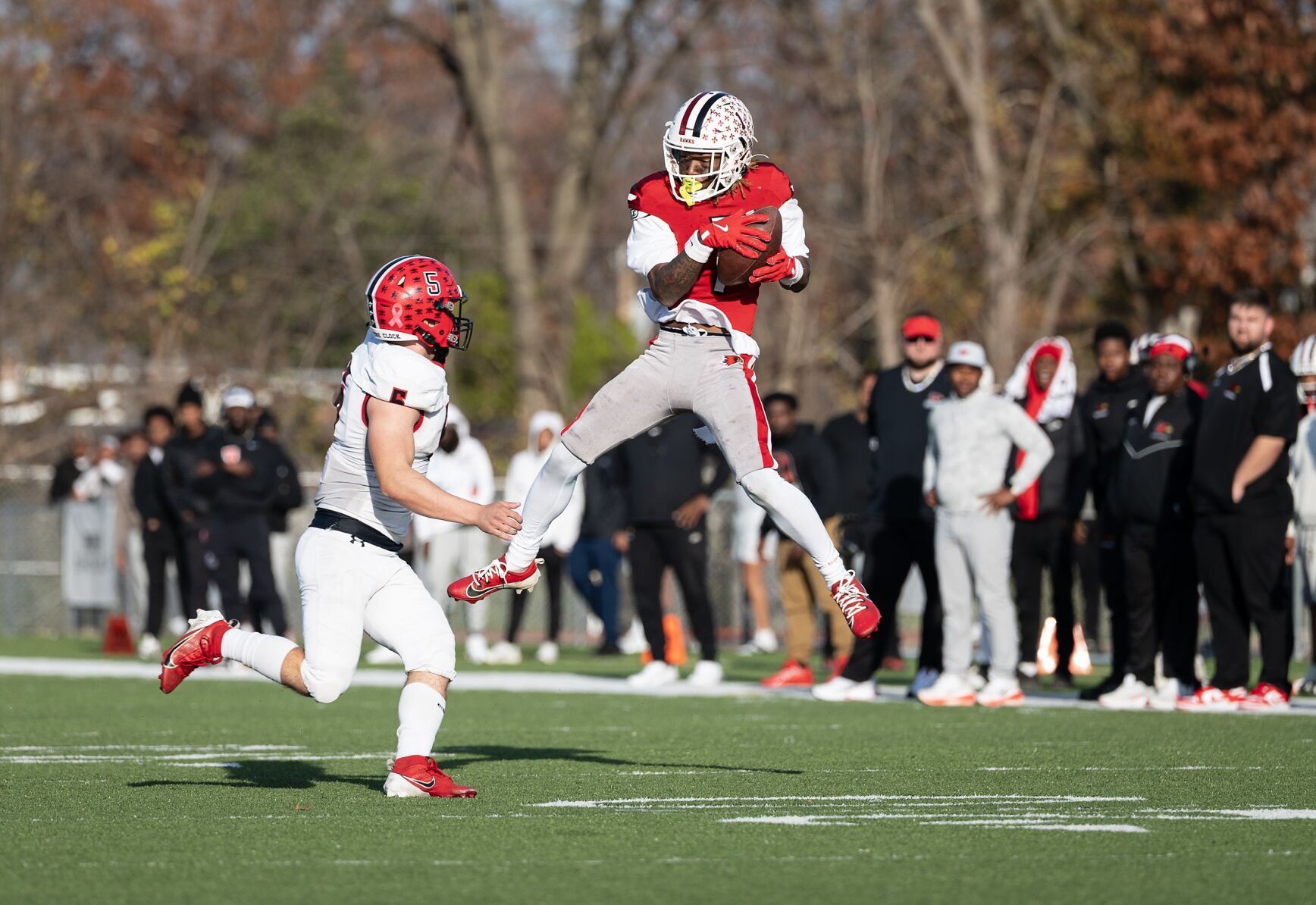 Class 3 football state quarterfinal: Lift for Life 8, Dexter 6