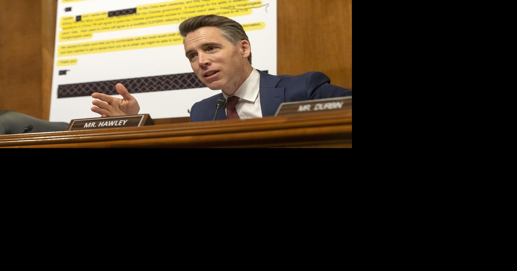 Holleman: Josh Hawley at center of 2 hot-button issues: AI and abortion ...