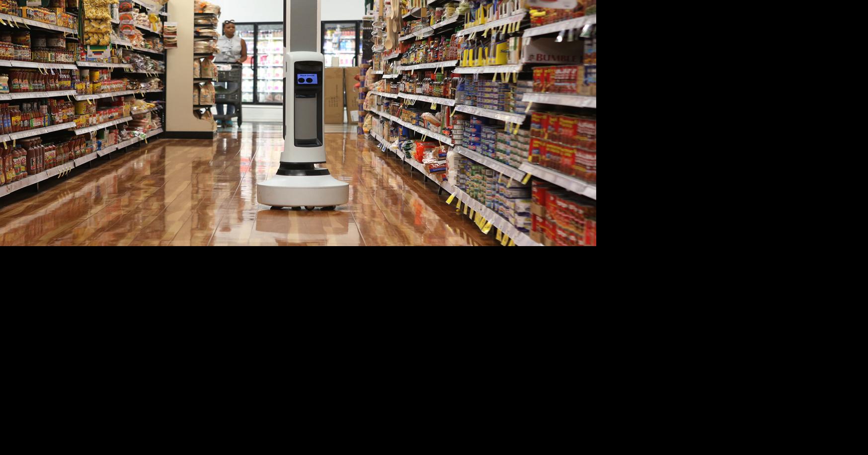 Watch as a robot worker makes its debut in the aisles at Schnucks