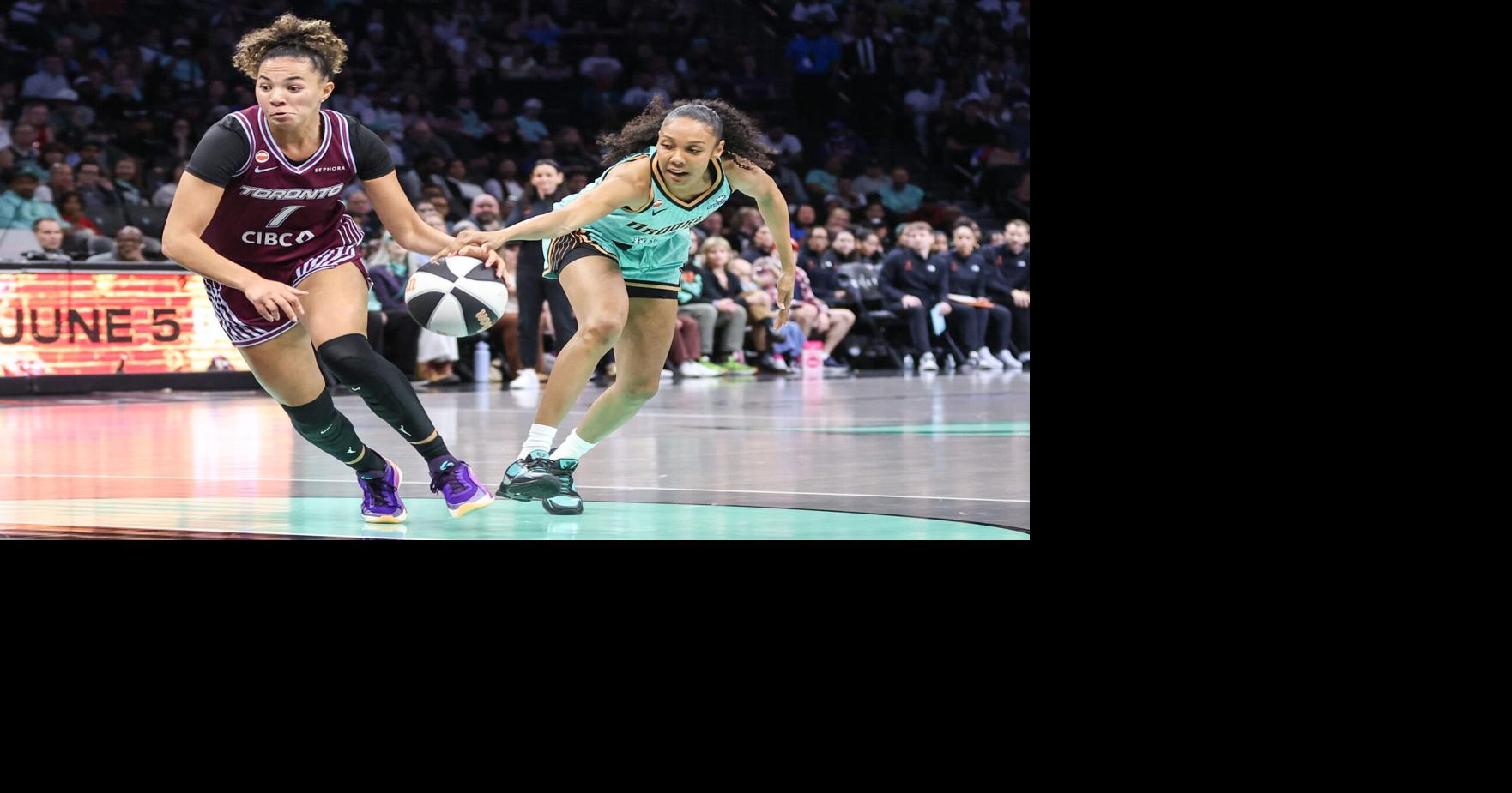 Jun 3, 2026; Brooklyn, New York, USA; New York Liberty guard Rebekah ...