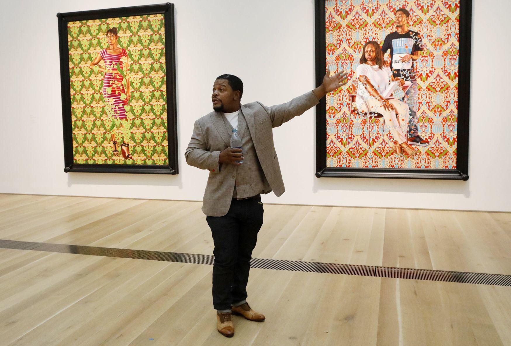 Artist Kehinde Wiley's exhibition at the St. Louis Art Museum has opened