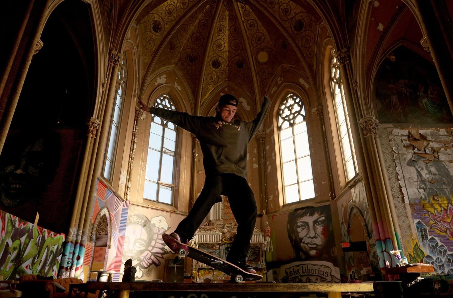 How an unlikely duo saved St. Liborius: They put a skate park inside.