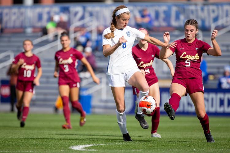 SLU women's soccer pulls away to beat Loyola, advances to A-10 ...