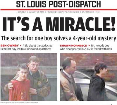 On this day in 2007: Shawn Hornbeck and Ben Ownby found