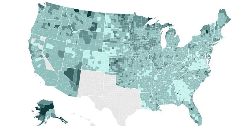 This map tracks how vaccinations look in your county