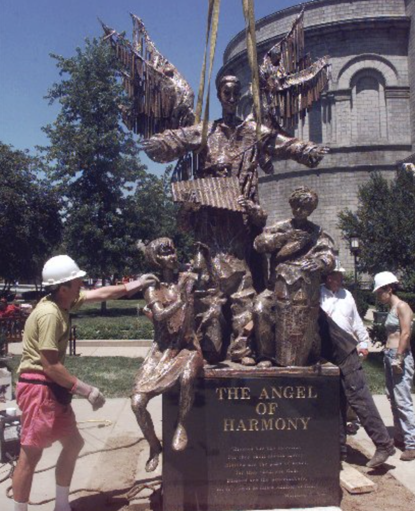 St. Louis police arrest man after ‘Angel of Harmony’ statue damaged at ...