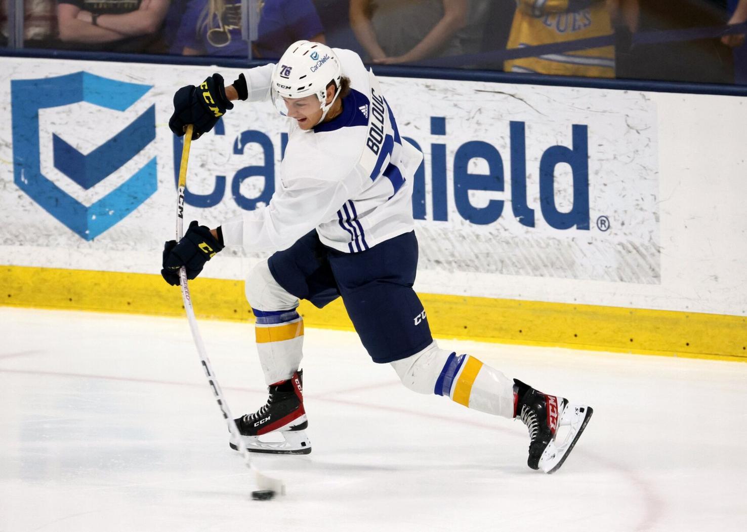Blues recall forward prospect Zack Bolduc as part of series of roster moves