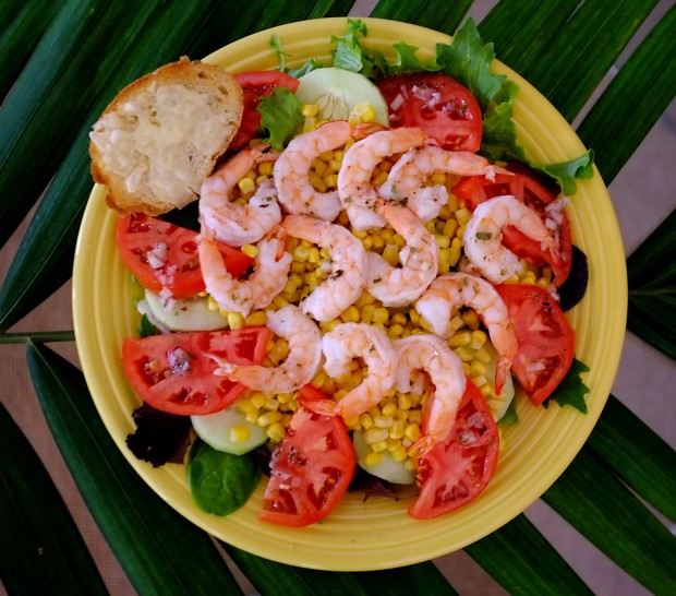 Layered Shrimp Salad