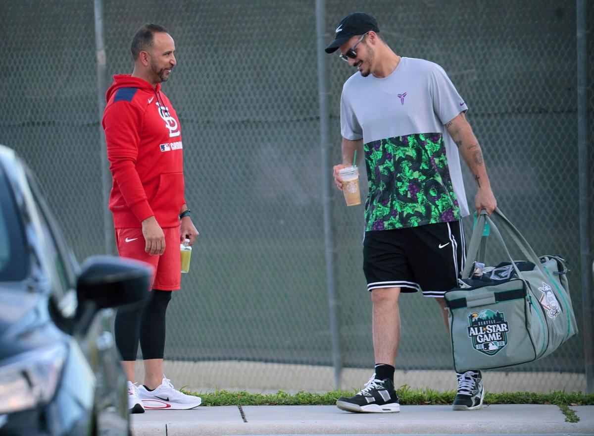 Nolan Arenado arrives at Cardinals spring training camp