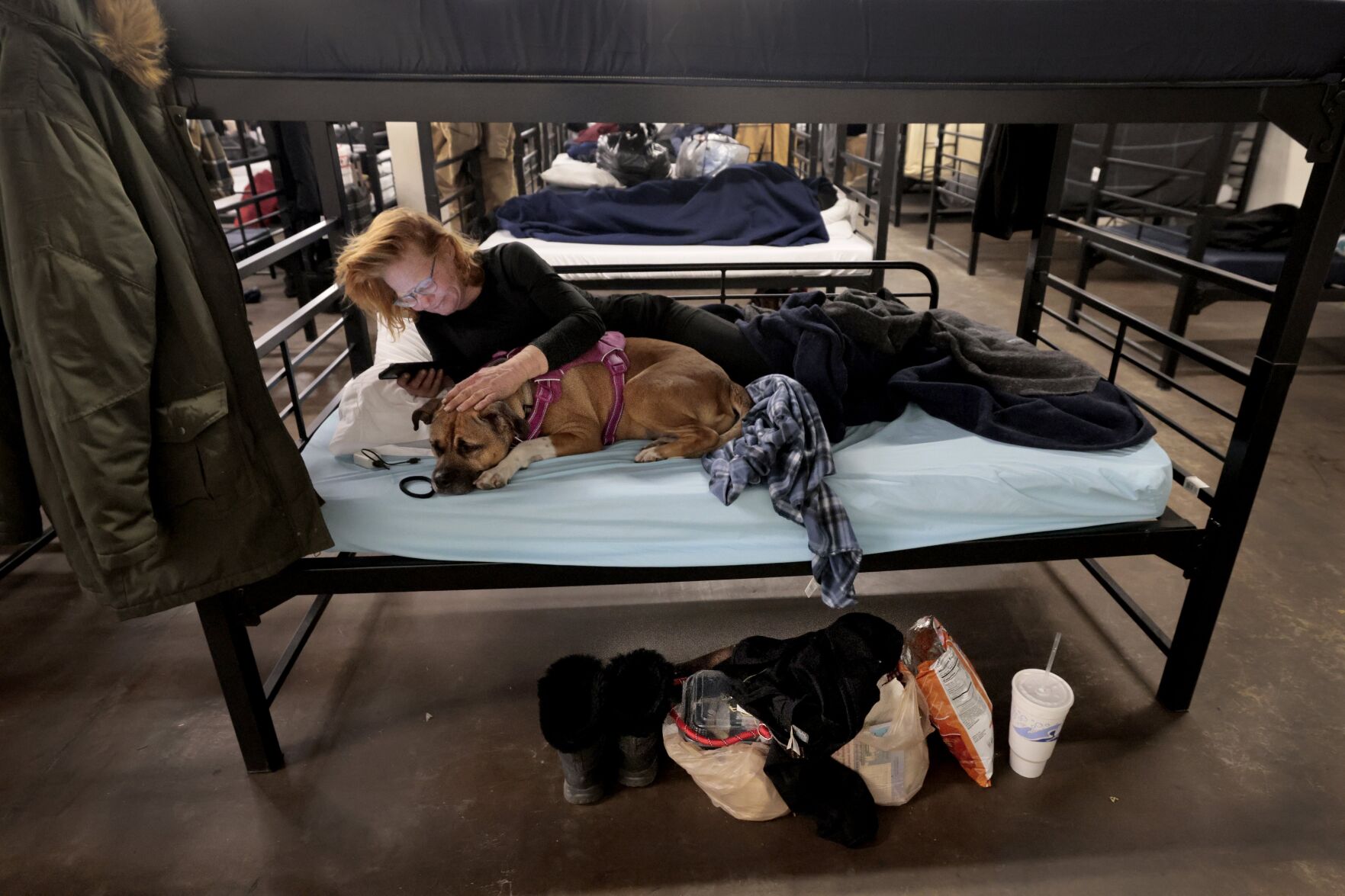 Photos: City adds beds for homeless as cold descends