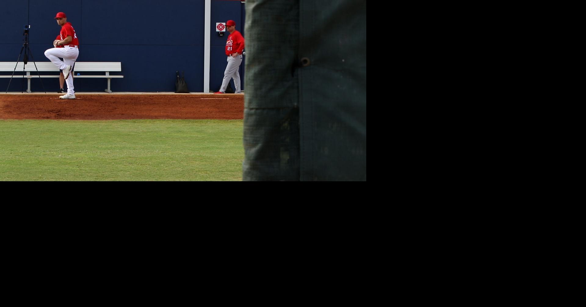 St. Louis Cardinals Jordan Hicks warms up in the bullpen