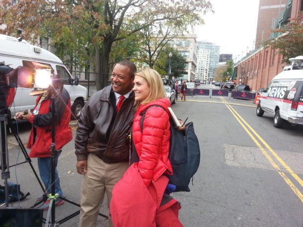 KSDK's Anne Allred throws down with old TV pals in Boston