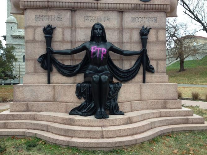 Vandal damages statue near Shaw neighborhood of St. Louis