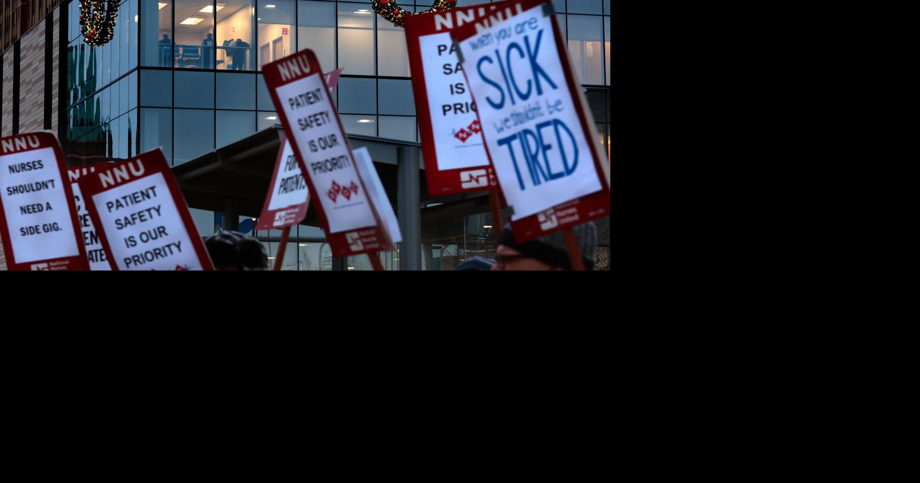 SLU Hospital nurses on strike for a second time