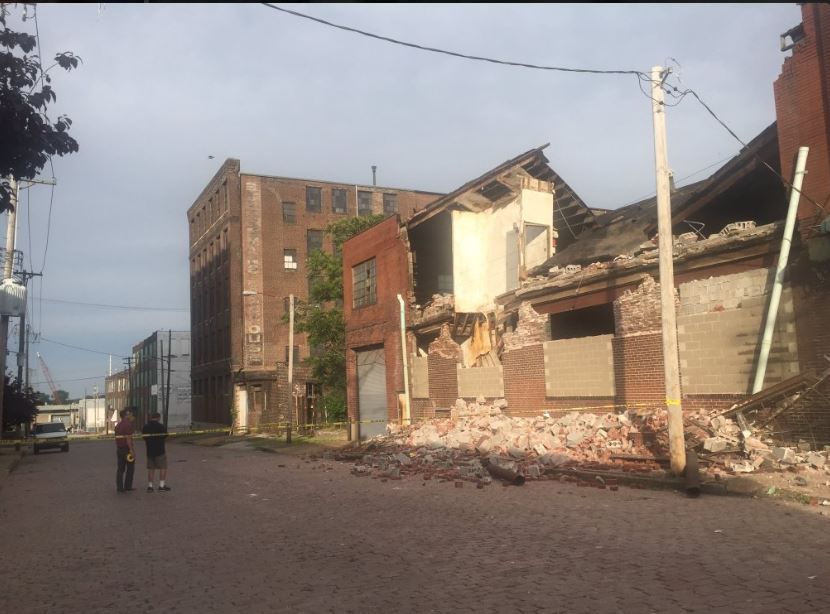 St. Louis firefighters respond to two partial building collapses two ...