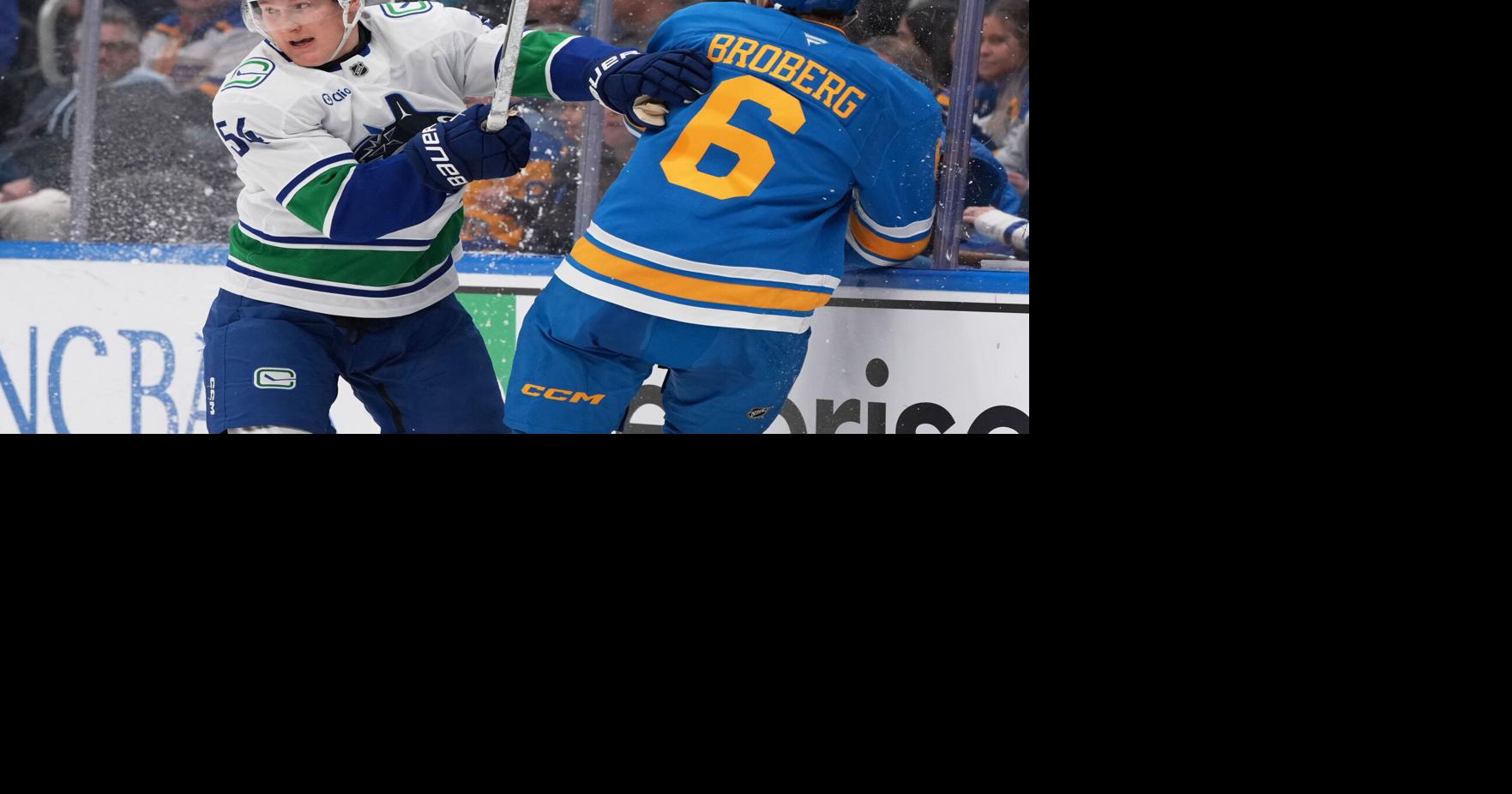 Blues may use Broberg more this season in shutdown role