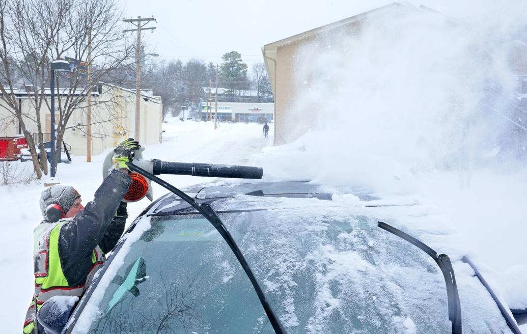 How much snow fell in St. Louis area after winter storm Fern