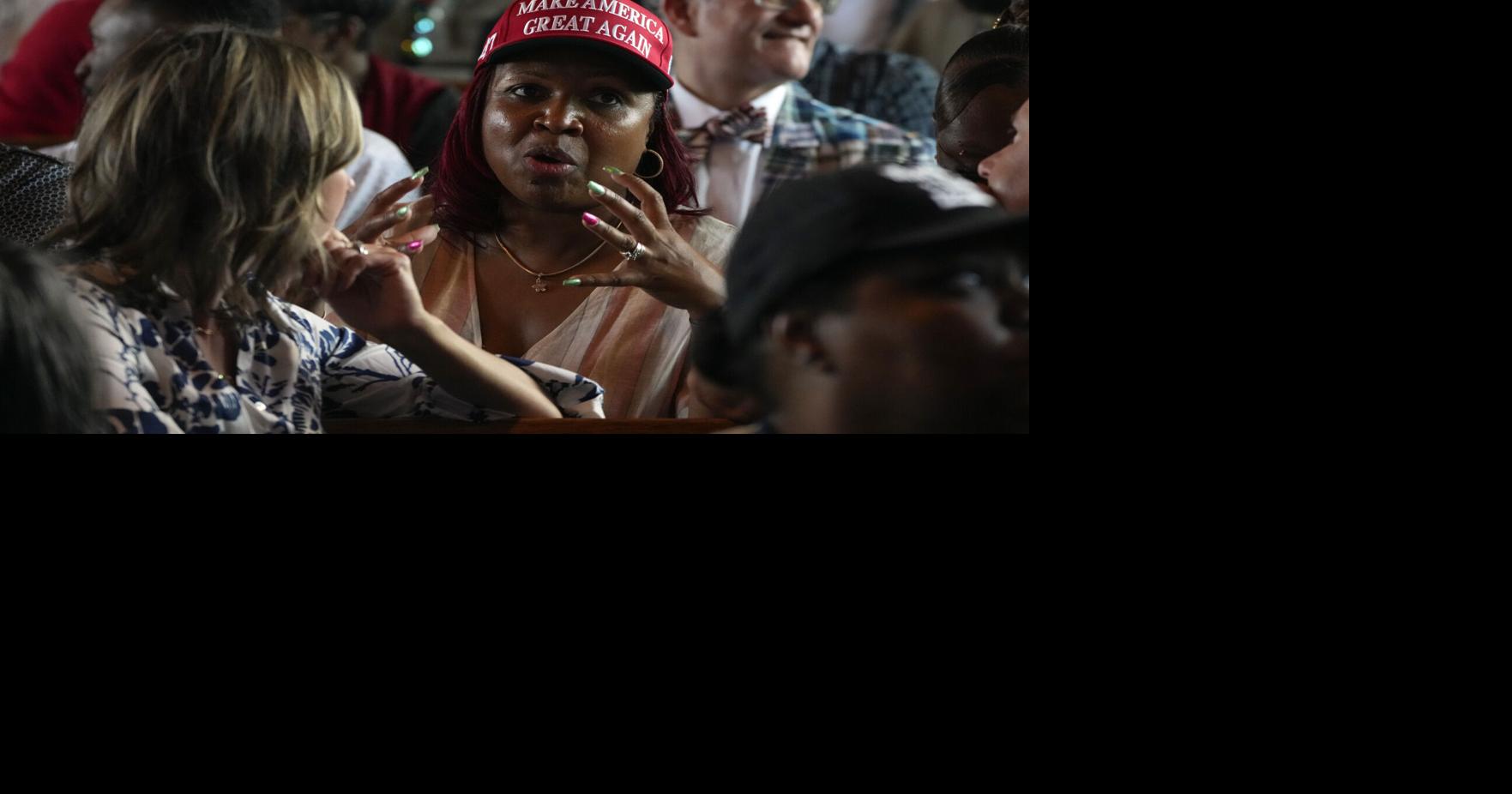 Trump visits Black church, addresses a MAGA activist gathering