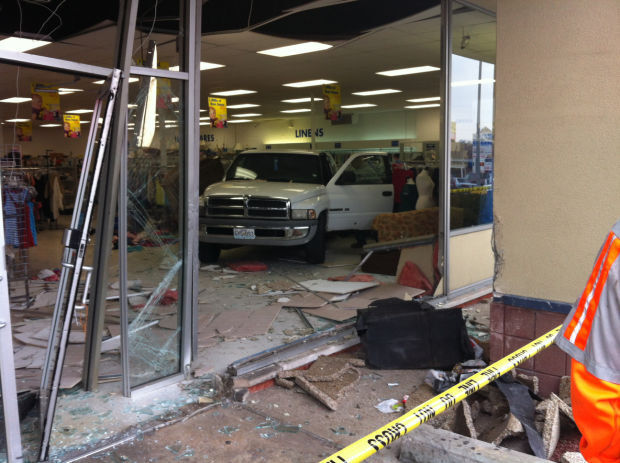 Photos: Truck crashes into Goodwill store in south St. Louis County