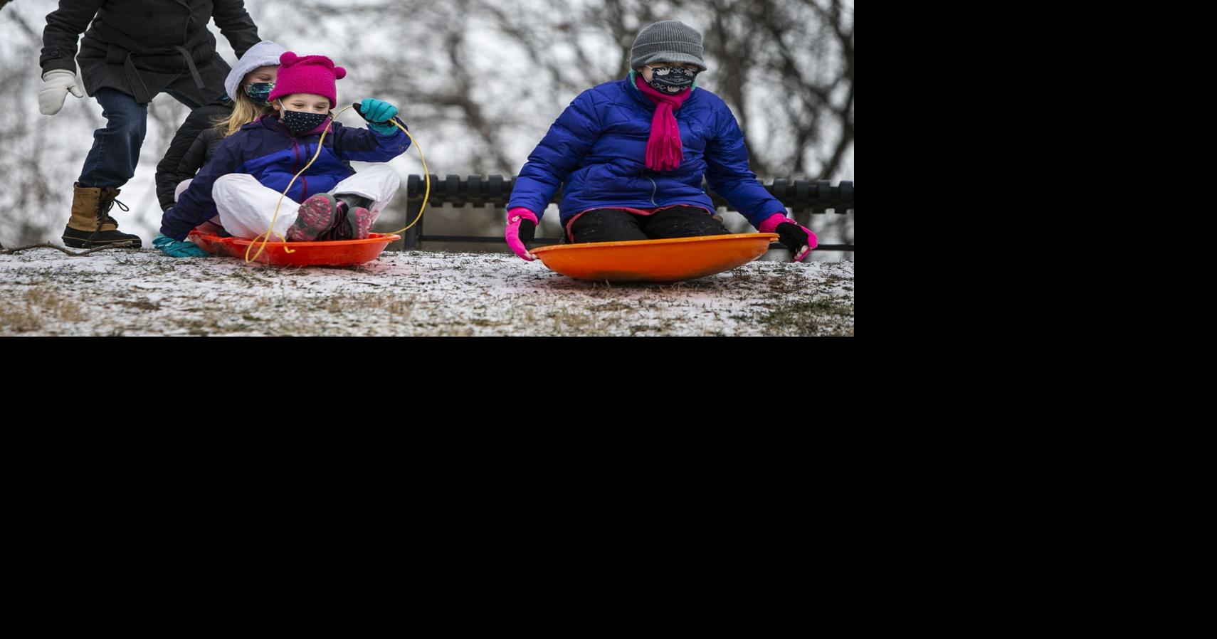 Photos: Sledding at Blackburn park in Webster Groves
