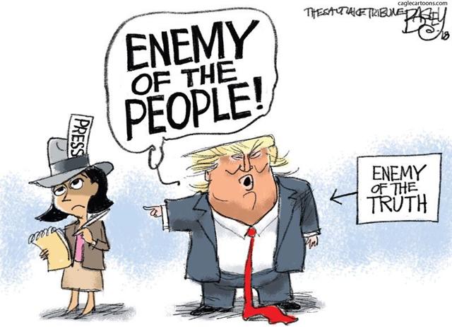 Editorial cartoons: QAnon, Enemy of the people and Election Twister