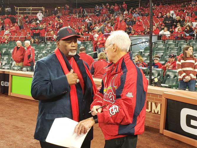 In Cardinal red kicks, Charles Glenn kicks off NLCS