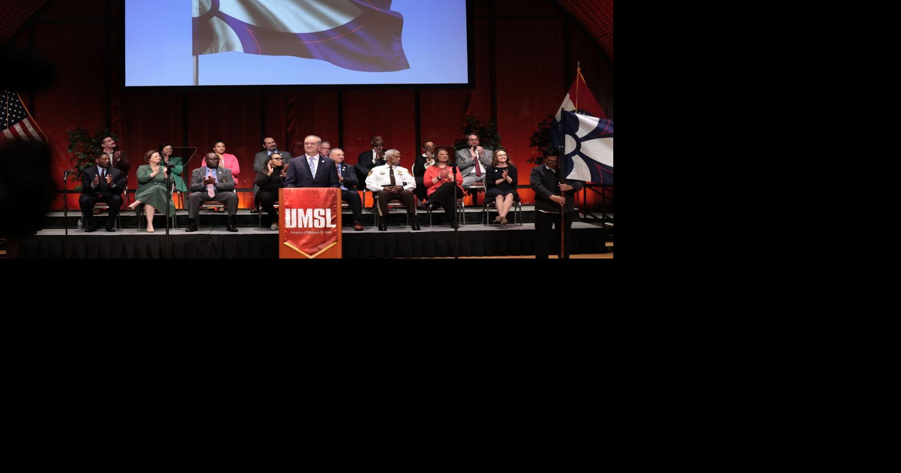 St. Louis County Executive Sam Page unveils new flag