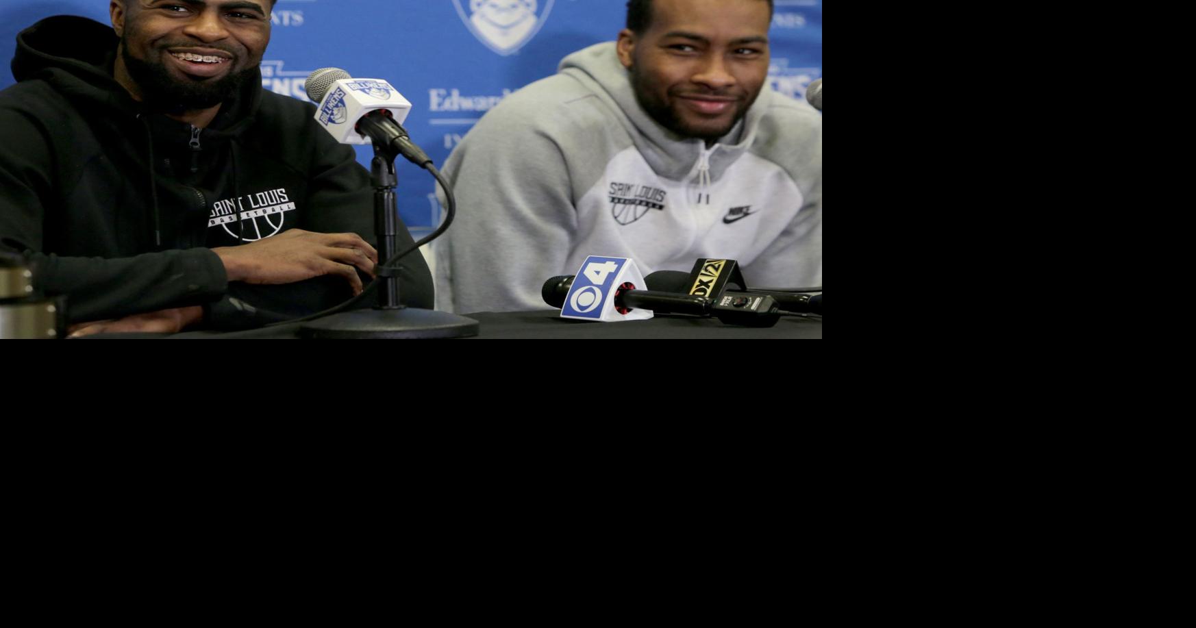 Photos: SLU coach and players answer media questions day after winning ...