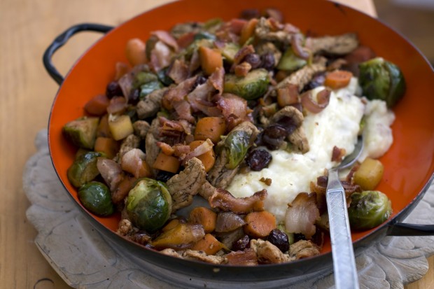 Fall Stir-Fry With Mashed Potatoes