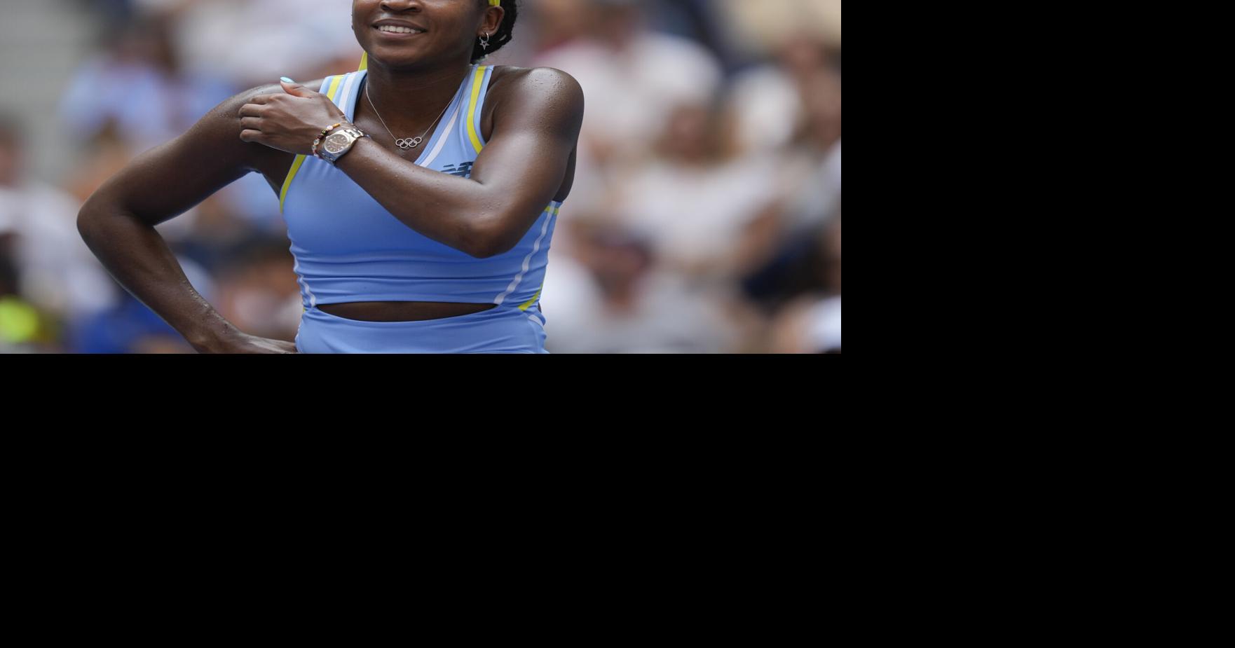 Coco Gauff begins her US Open title defense with an easy win after a two-match losing streak
