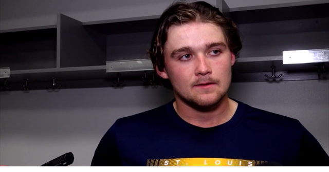 Tyler Tucker talks about the Blues' defensive effort in Thursday's opener