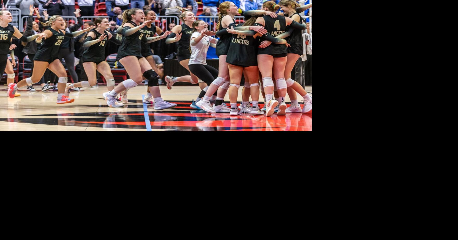 Lafayette repeats as Class 5 girls volleyball state champ with sweep of ...
