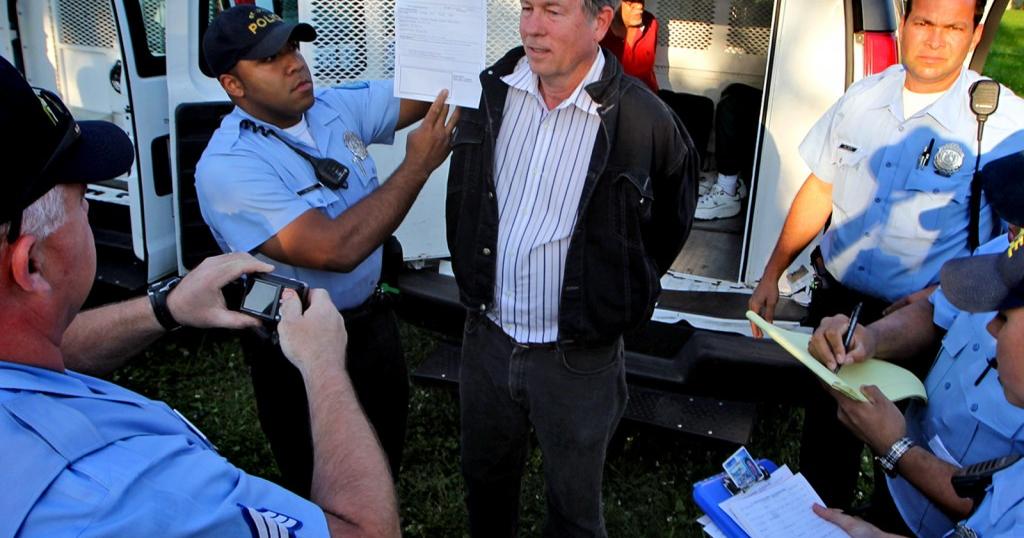 Rice arrested as St. Louis homeless camp dismantled