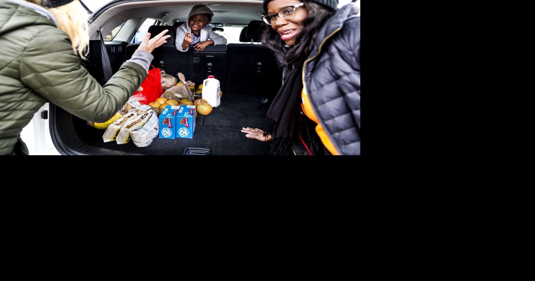 Photos: Drive-thru food bank in Pine Lawn