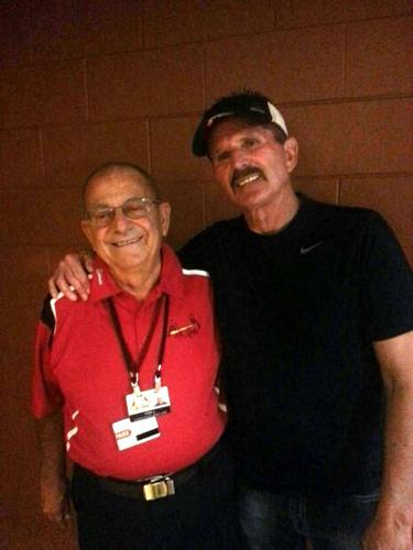 Ken Reitz making the rounds on Opening Day