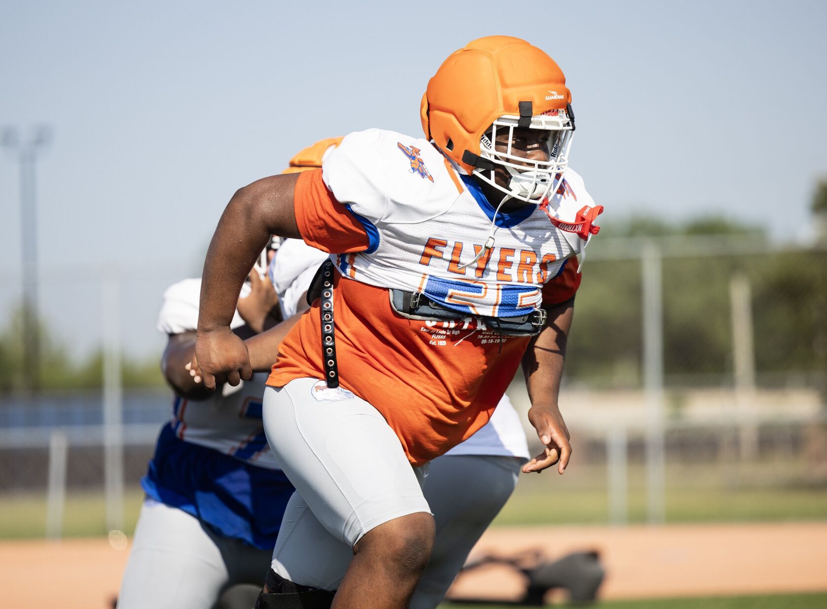 East St. Louis football practice